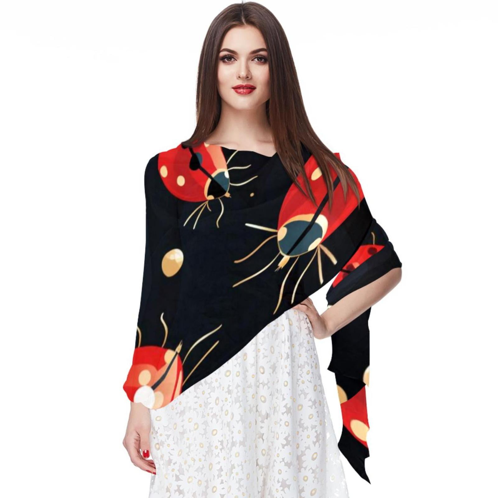 Seven Starred Ladybird Translucent Light and Breathable Chiffon Silk ...