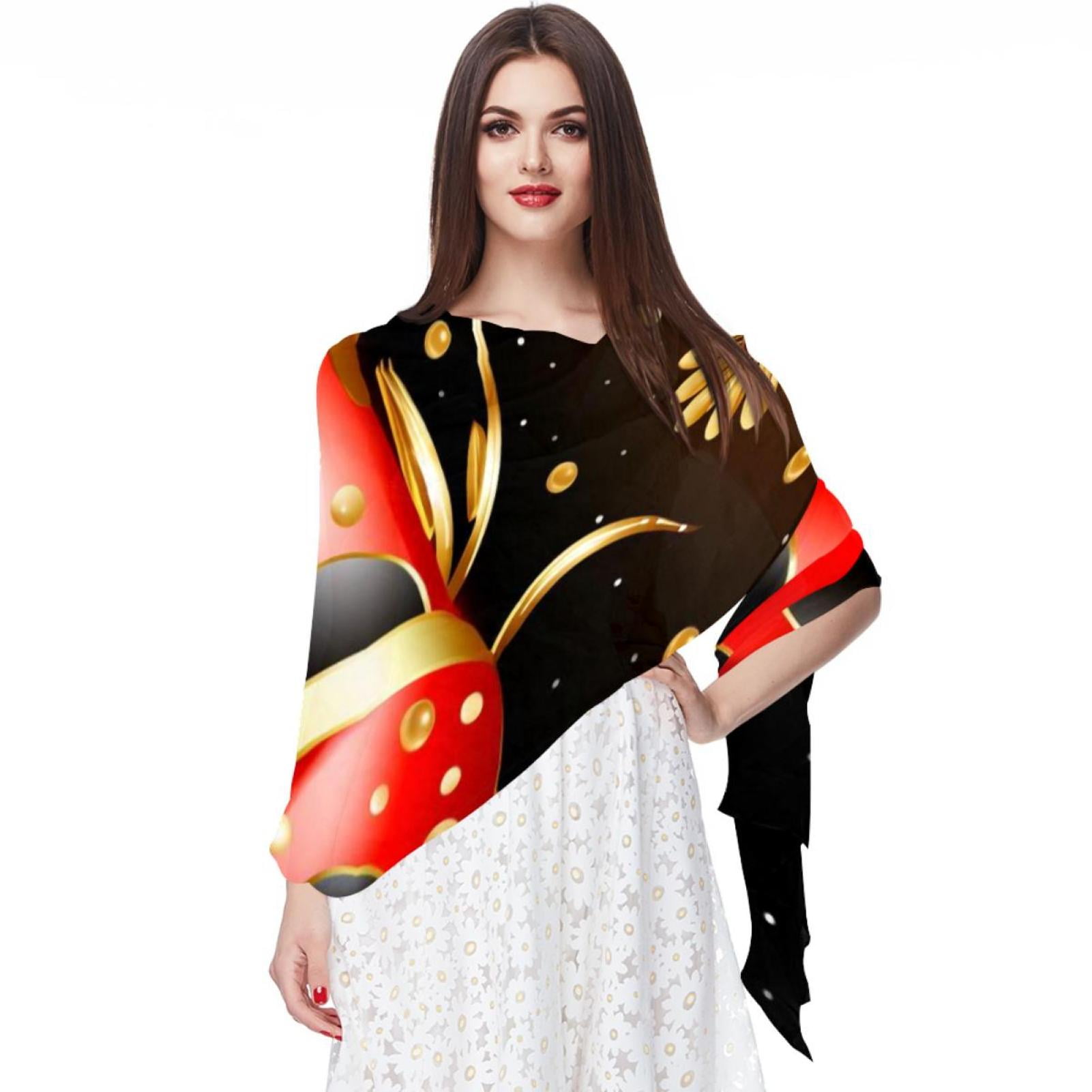 Seven Starred Ladybird Translucent Light and Breathable Chiffon Silk ...