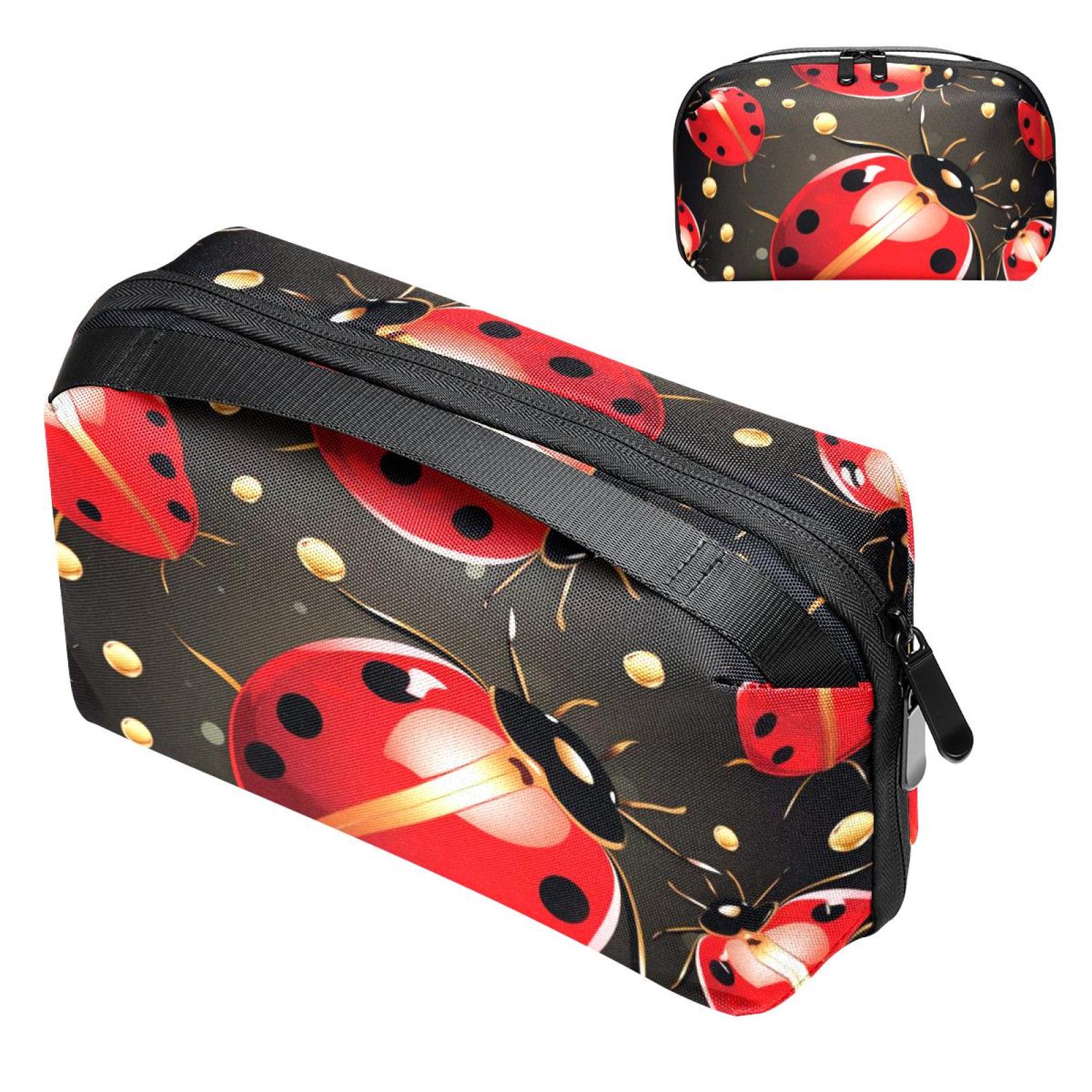 Seven Starred Ladybird Waterproof Oxford Cloth Storage Pouch Cable ...