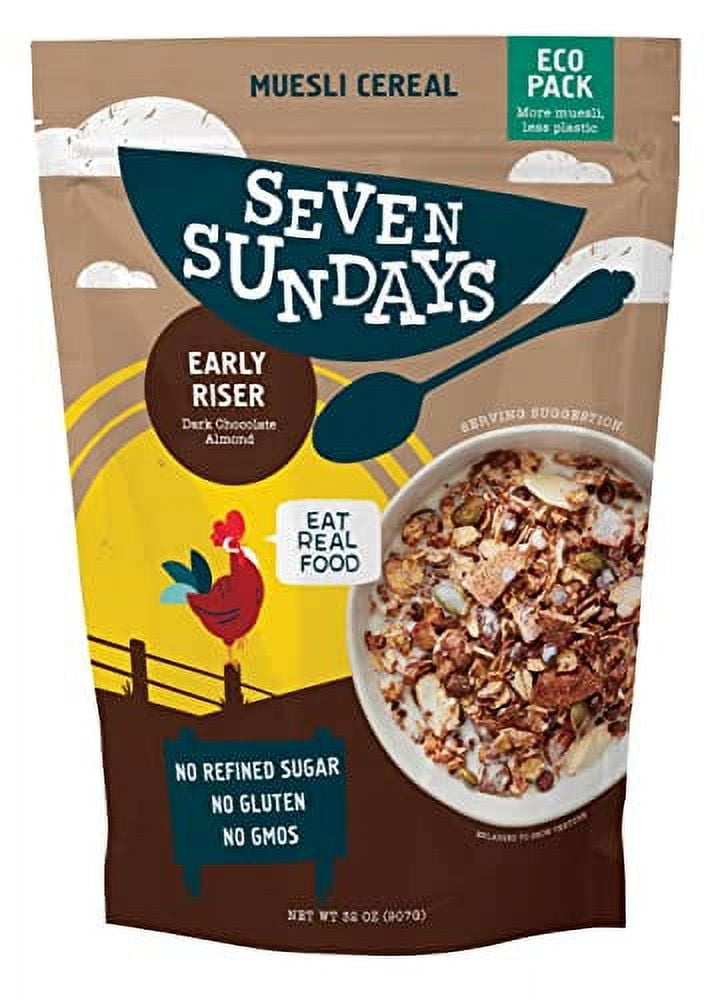 Seven Sundays Early Riser Dark Chocolate Muesli Cereal - 32 Oz Eco Pouch - Certified Gluten Free ...