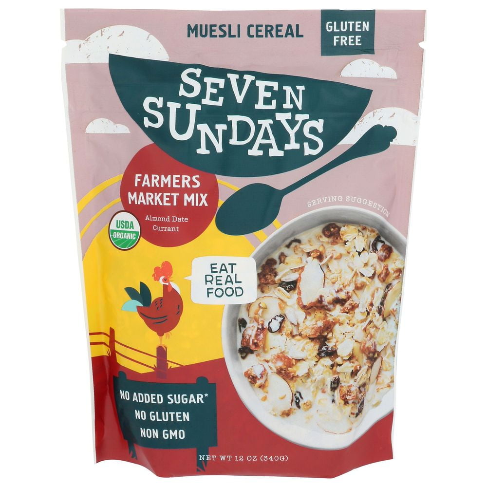 Seven Sundays Organic Gluten Free Farmers Market Mix Muesli, 12 Ounce ...