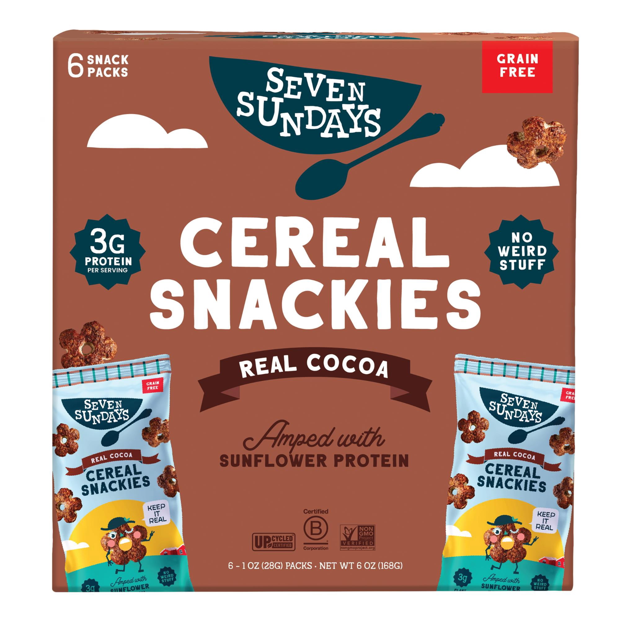 Seven Sundays Snackies Real Cocoa Sunflower Breakfast Cereal, Gluten ...