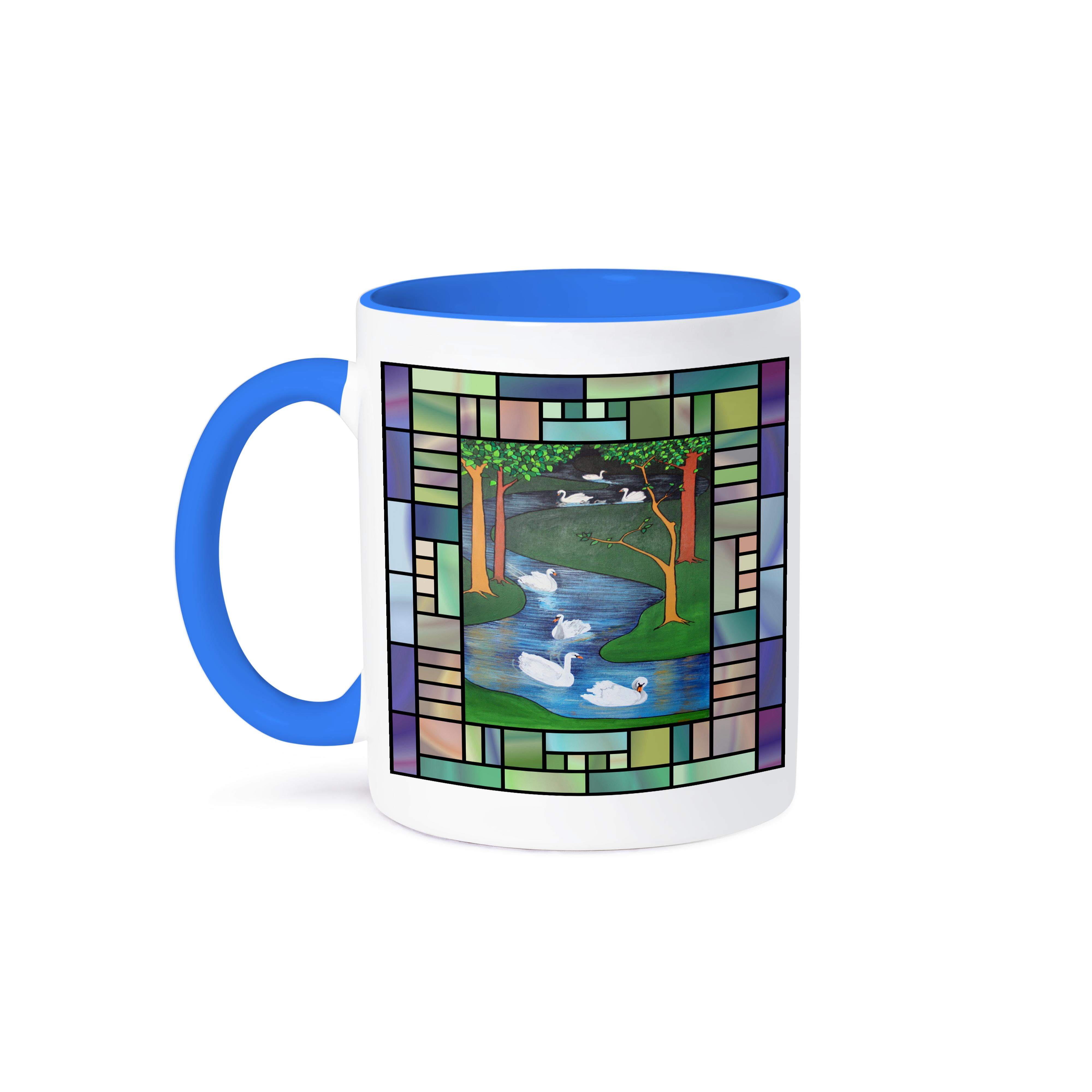 3dRose, Seven Swans A-Swimming - animal, the twelve days of christmas ...