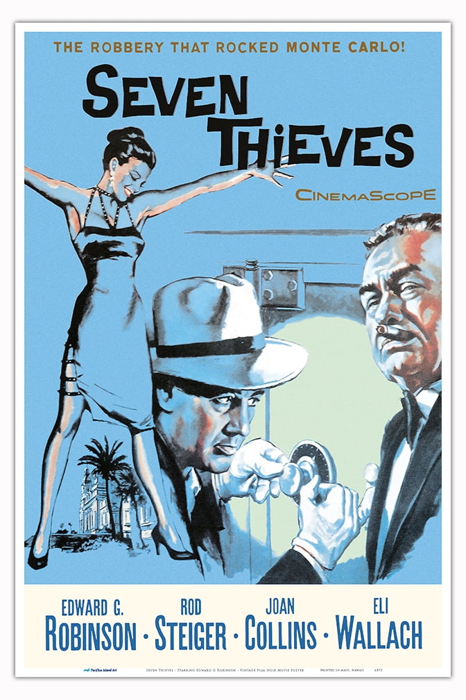 Seven Thieves - Starring Edward G Robinson, Rod Steiger, Joan Collins ...