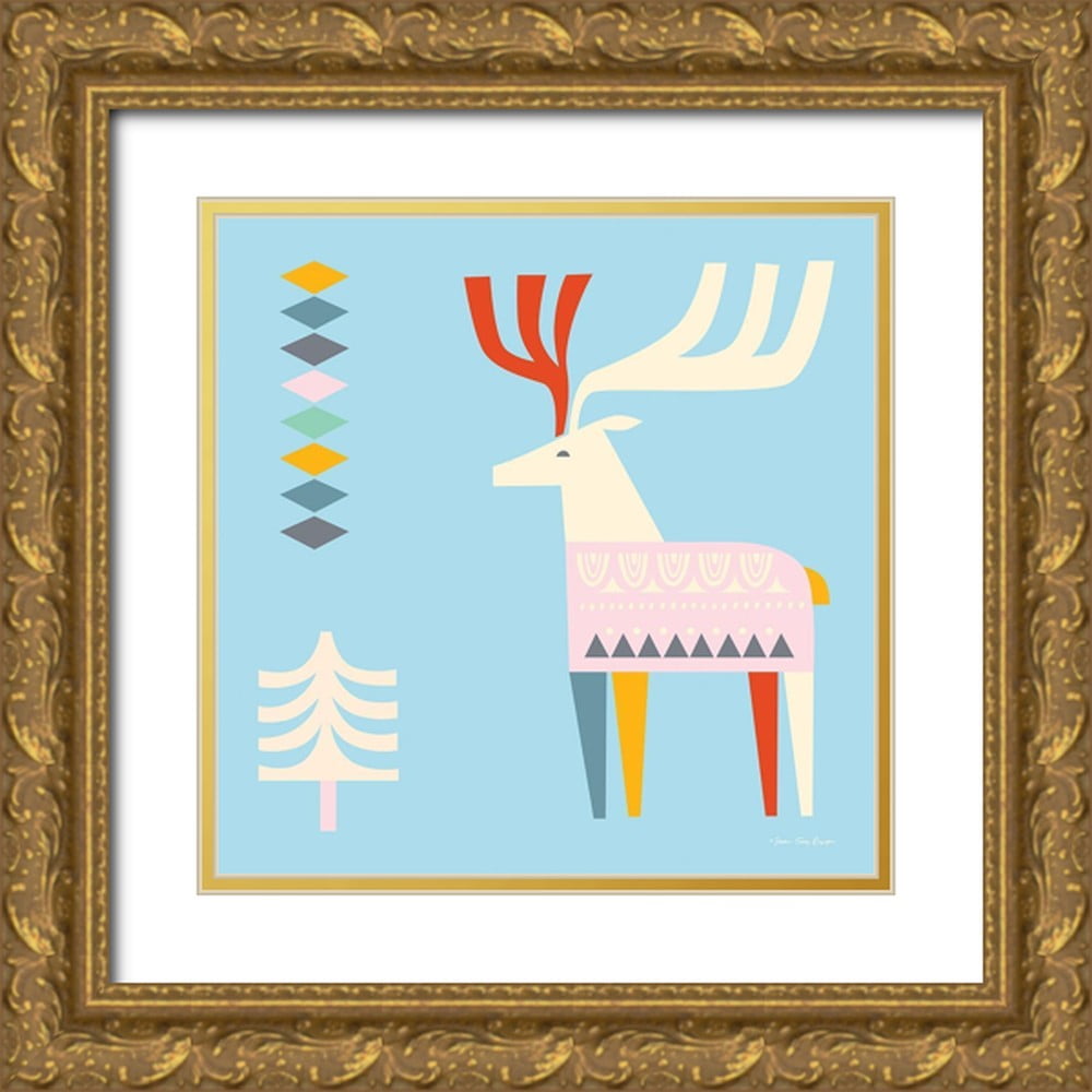 Seven Trees Design 12x12 Gold Ornate Wood Framed with Double Matting ...