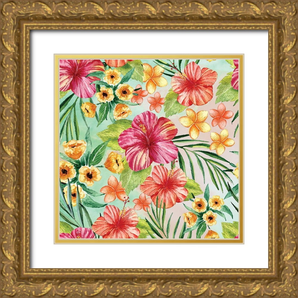 Seven Trees Design 12x12 Gold Ornate Wood Framed with Double Matting ...