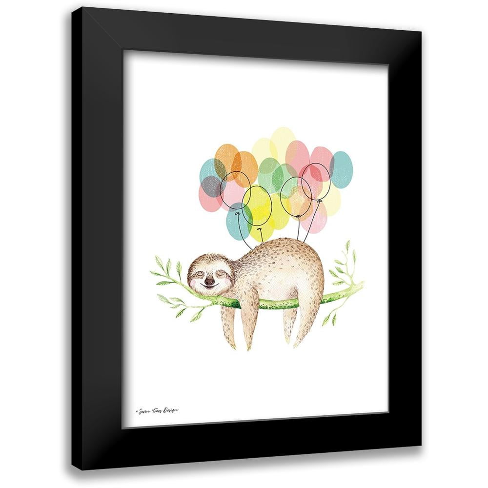 Seven Trees Design 12x14 Black Modern Framed Museum Art Print Titled ...