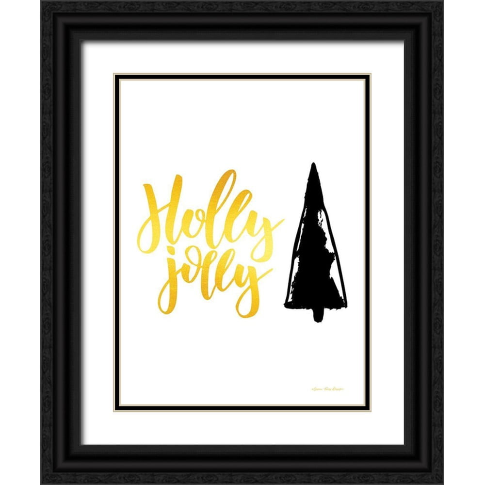 Seven Trees Design 12x14 Black Ornate Wood Framed with Double Matting ...