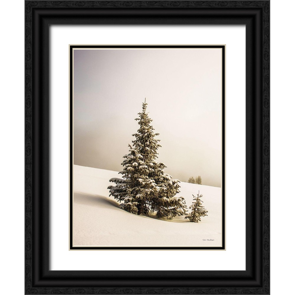 Seven Trees Design 12x14 Black Ornate Wood Framed with Double Matting ...