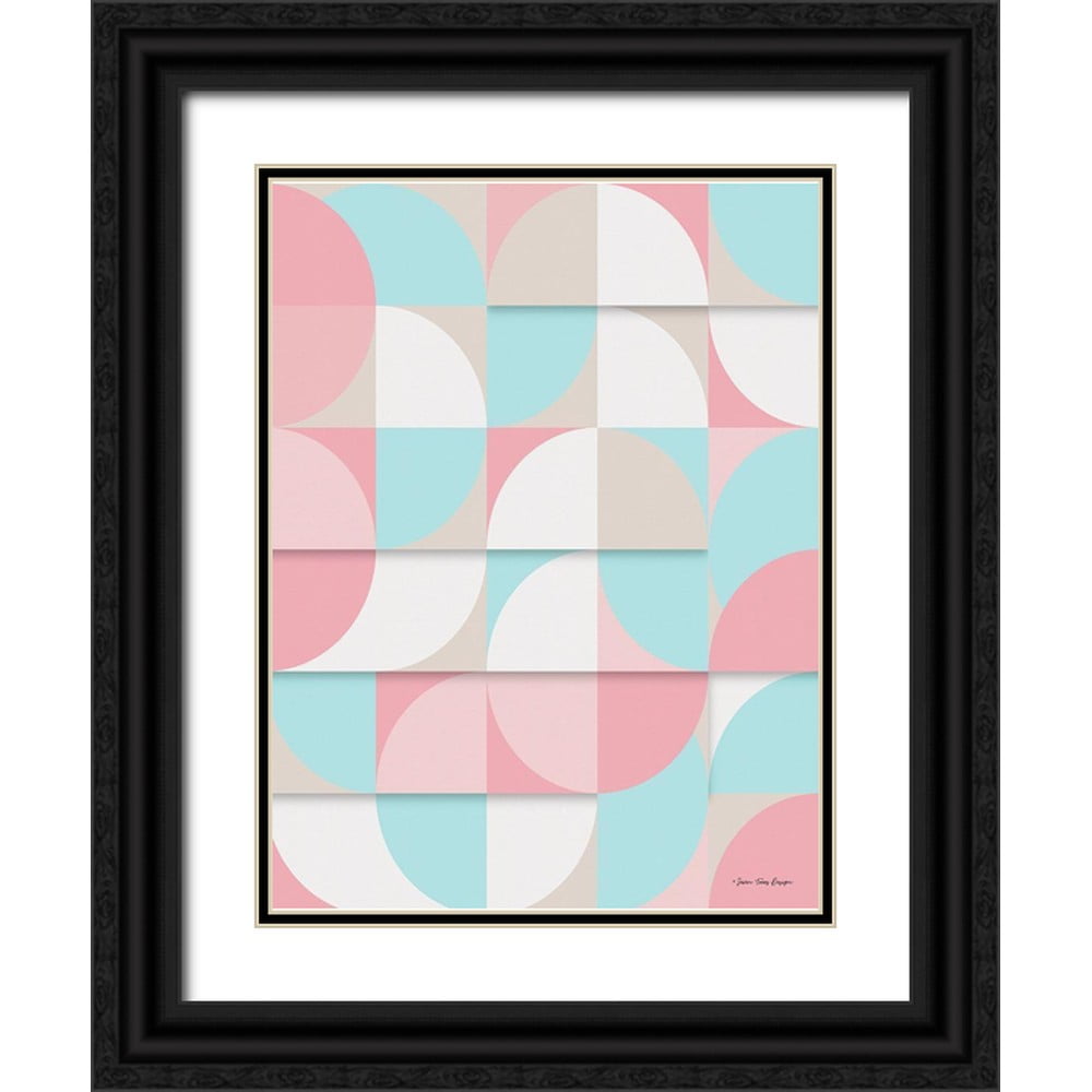 Seven Trees Design 12x14 Black Ornate Wood Framed with Double Matting Museum Art Print Titled ...