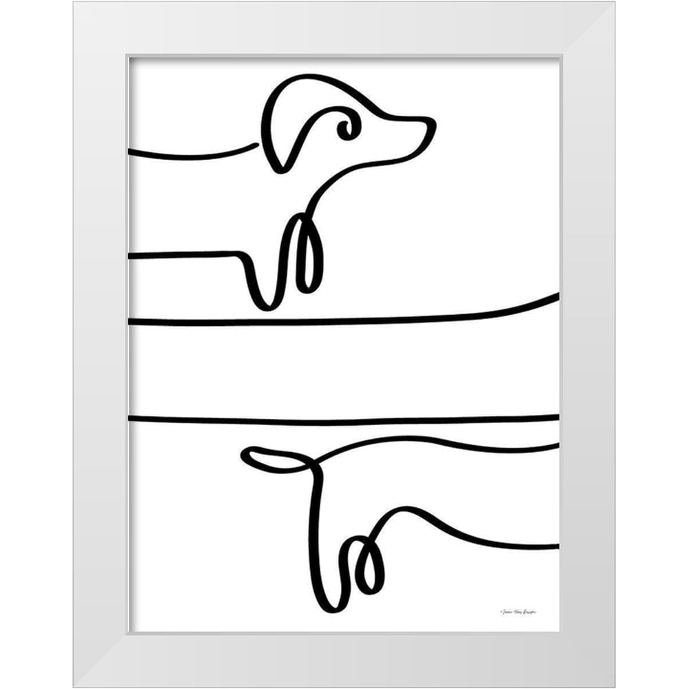 Seven Trees Design 12x14 White Modern Wood Framed Museum Art Print ...