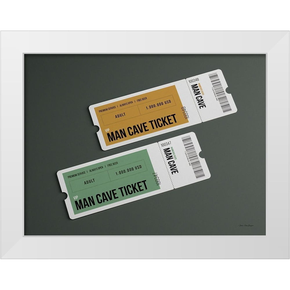 Seven Trees Design 24x19 White Modern Wood Framed Museum Art Print ...