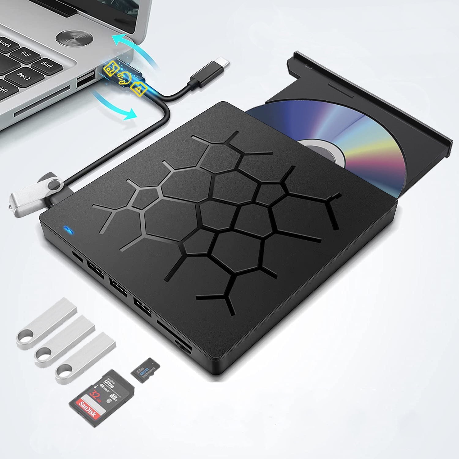 Seven In One Multi Function External Optical Drive Computer Usb Optical