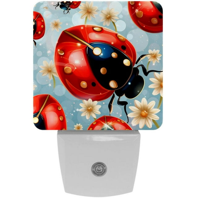 Seven-star ladybug LED Square Night Lights for Bedroom and Living Room ...