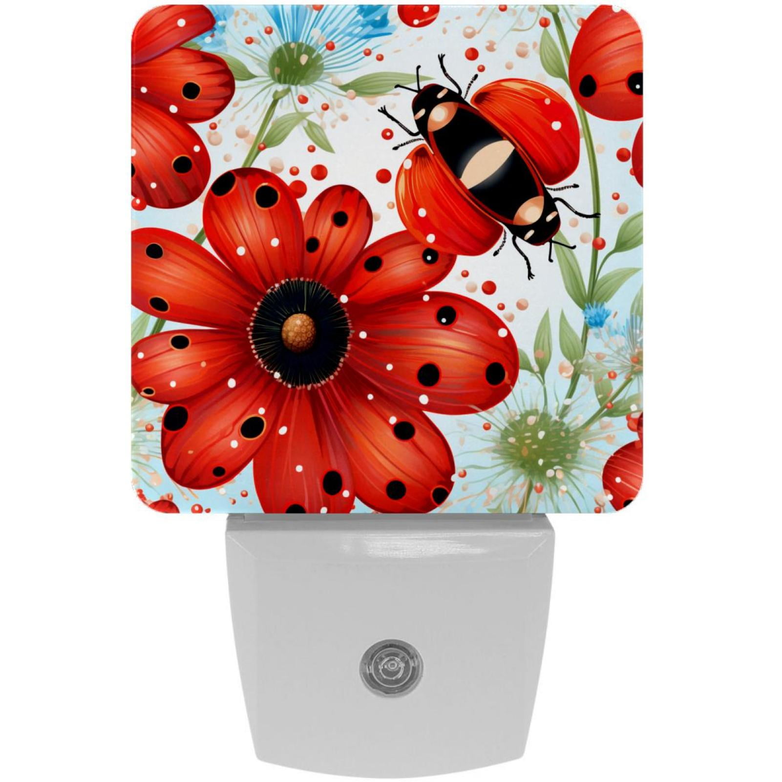 Seven-star ladybug LED Square Night Lights - Modern Design, Soft Glow ...