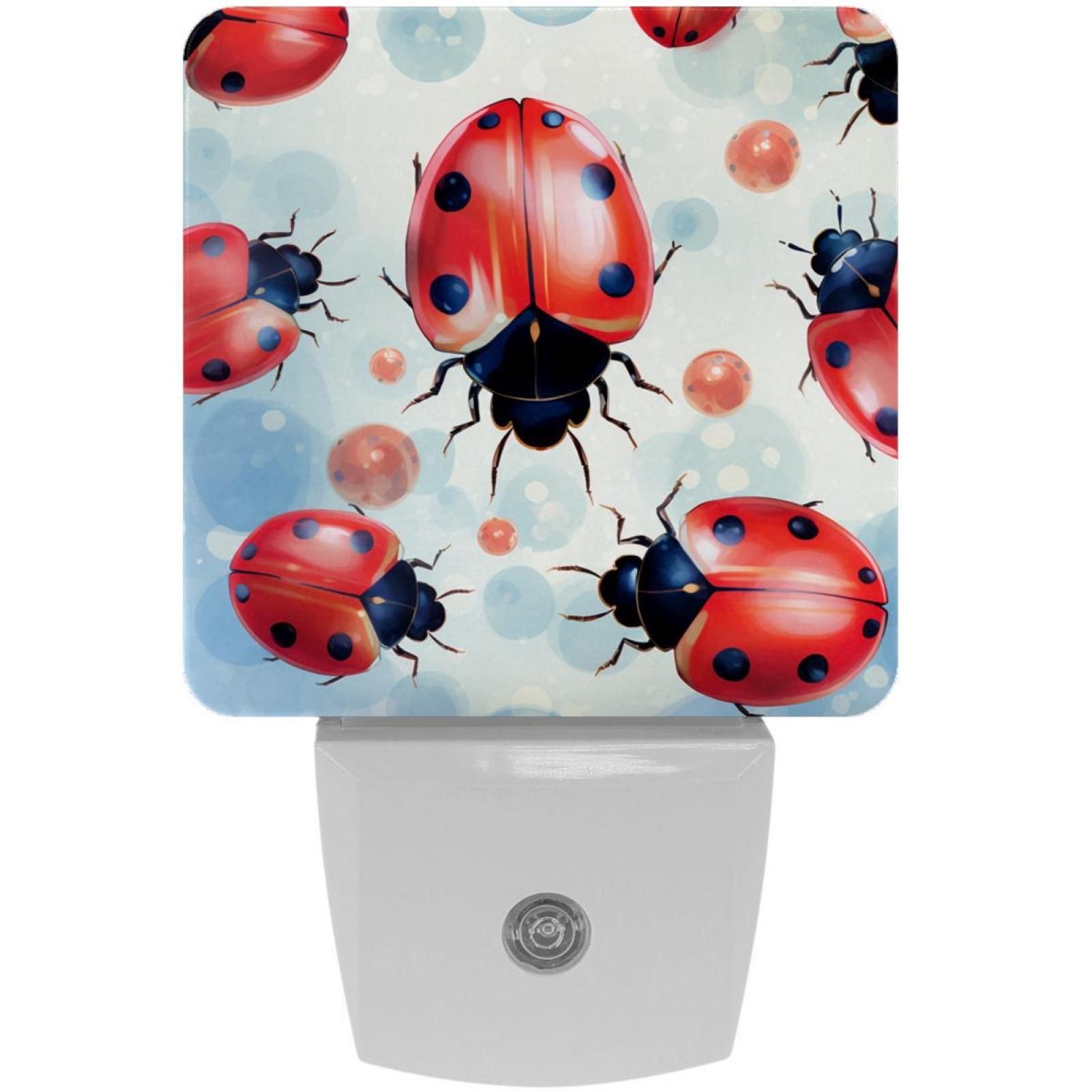 Seven-star ladybug LED Square Night Lights - Modern Design, Soft Glow ...