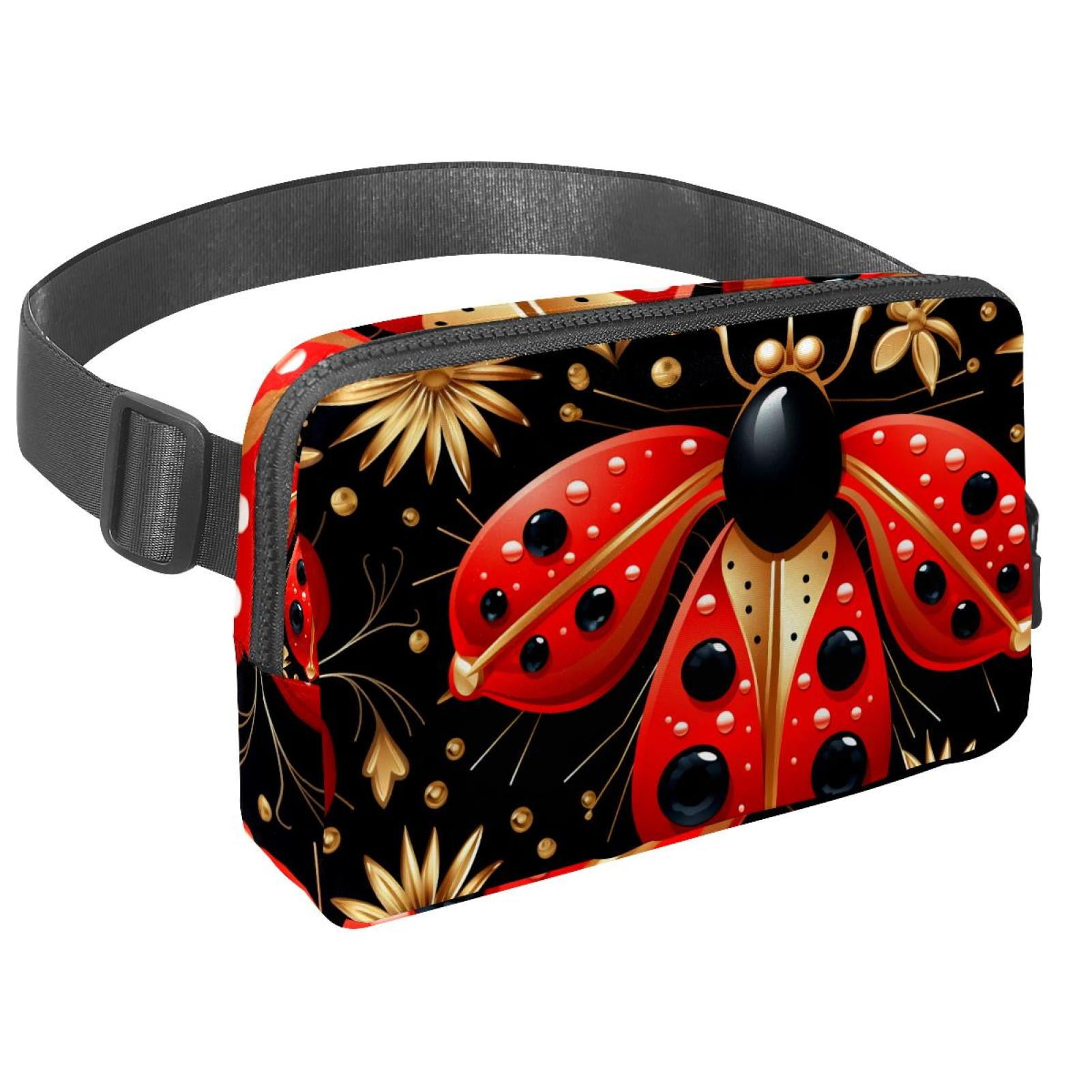 Seven-star ladybug Lightweight Adjustable Waist Bag Sling Bag Cross ...