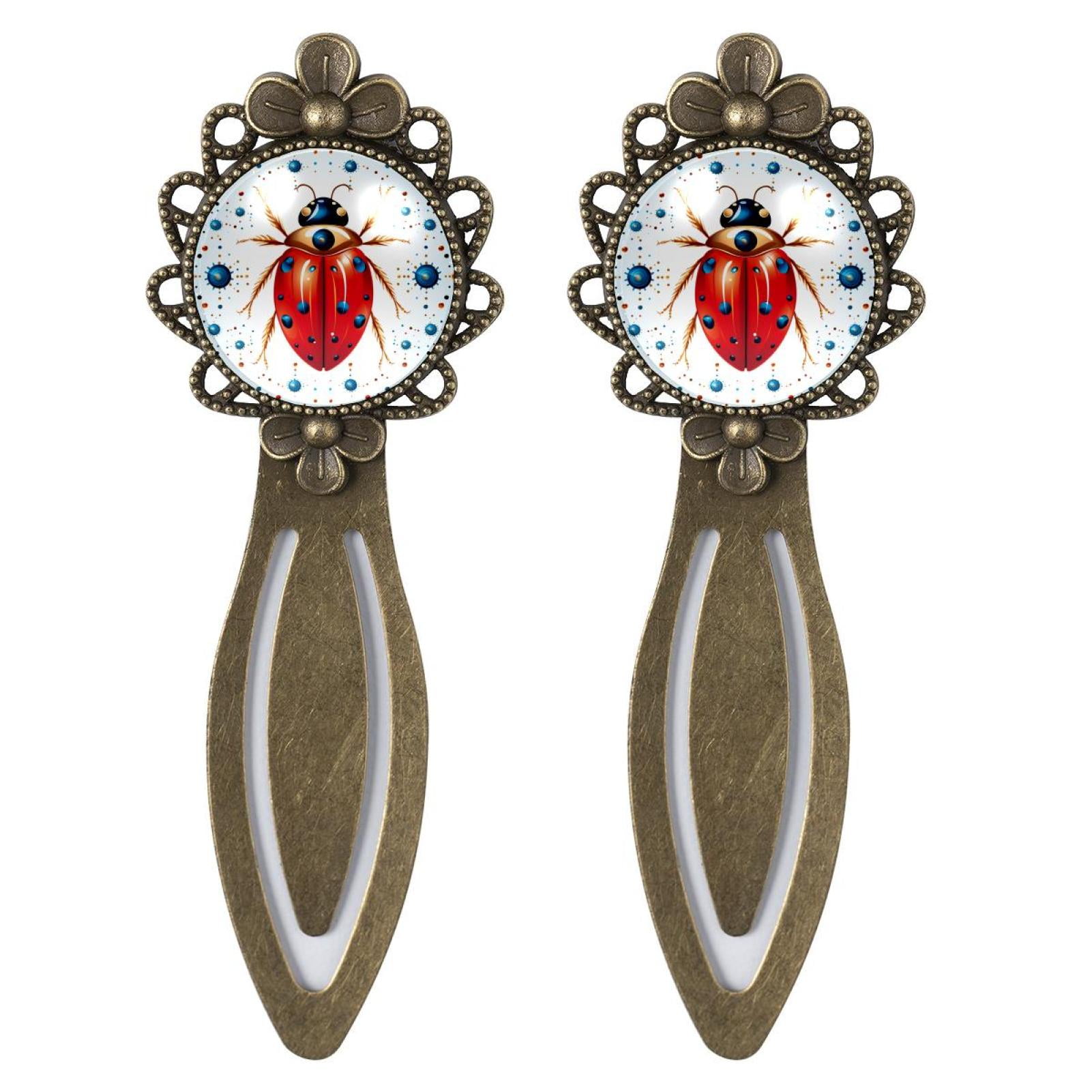 Seven-star ladybug Vintage Copper-Colored Lace Bookmarks: Stainless ...