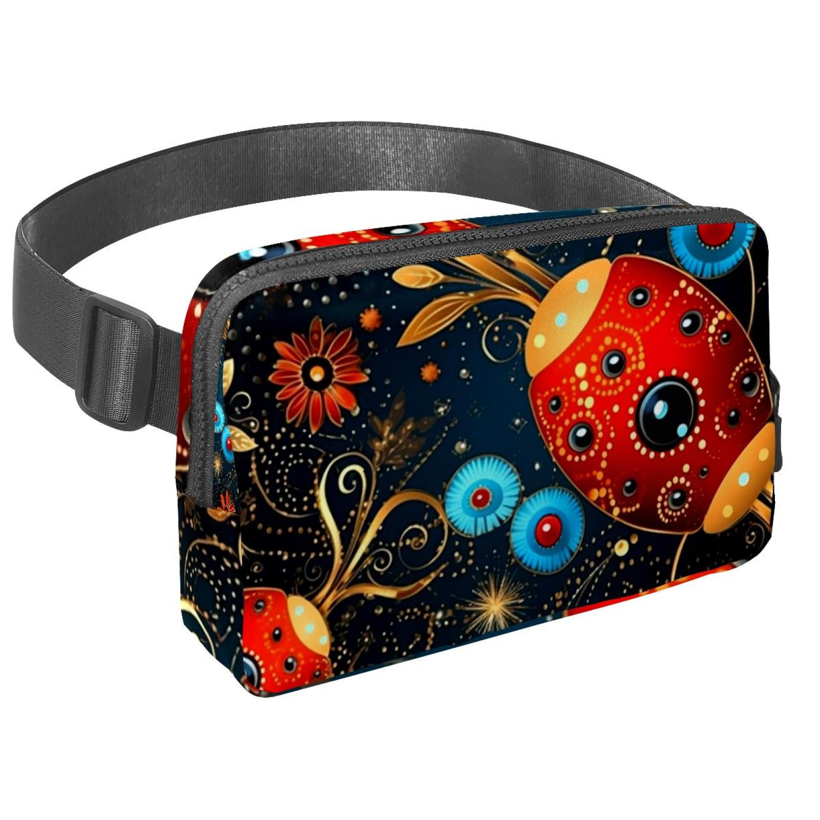 Seven-star ladybug Waist Bag Sling Bag Lightweight Adjustable Extension ...
