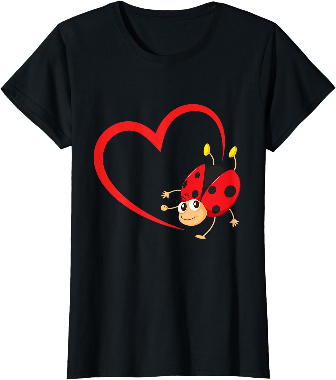 Seven starred ladybug painting with love series new trendy logo printed ...