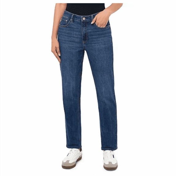 Seven7 Women's 90's Straight Jean Size 8 Dark Wash - Walmart.com