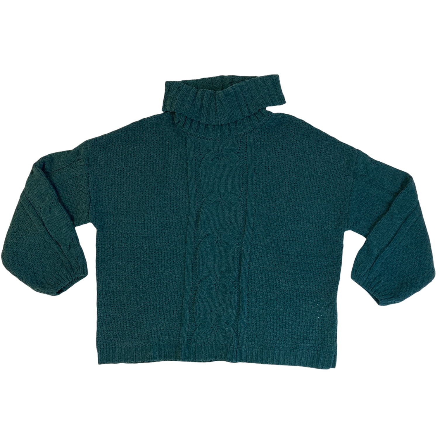 Seven7 Women's Soft & Warm Cable Knit Chenille Sweater (Deep Teal, XXL ...