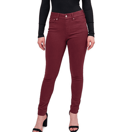 Seven7 Women's Tummyless High Rise Slimming Control Panel Skinny Jeans ...