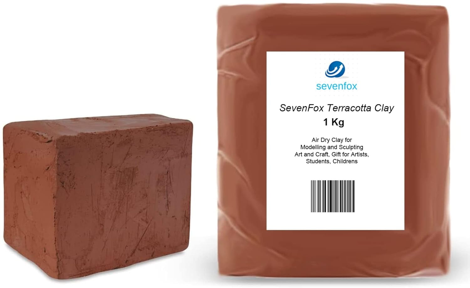 SevenFox Terracotta Clay for Modelling and Sculpting Air Dry Clay for ...