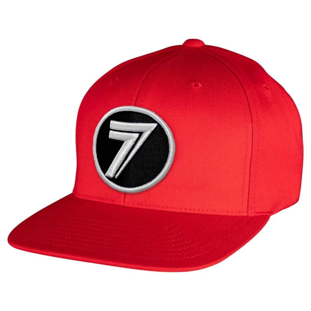 Seven Dot Patch Hat (Red, One Size) - Walmart Business Supplies
