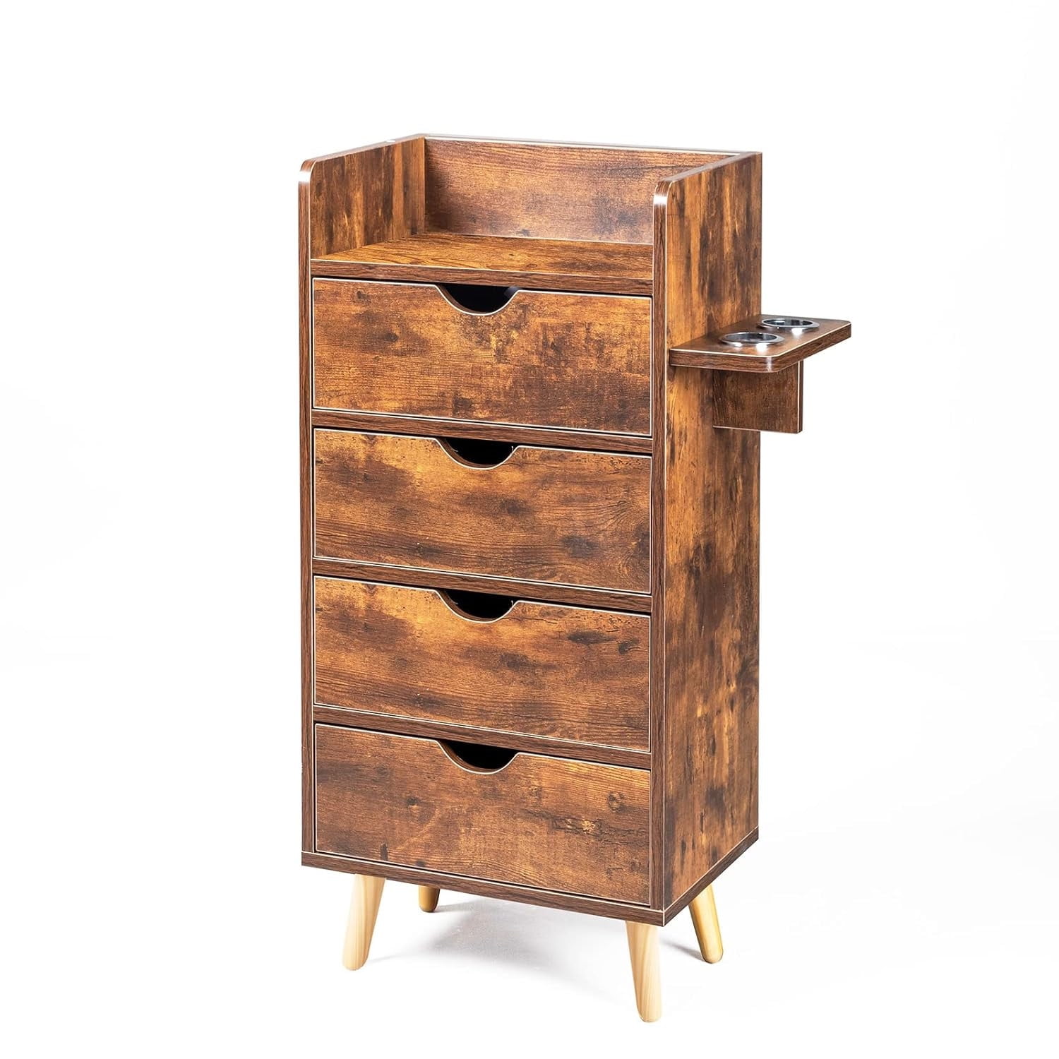 SevenThree 4 -Layer Salon Station Storage Cabinet, Beauty Barber ...