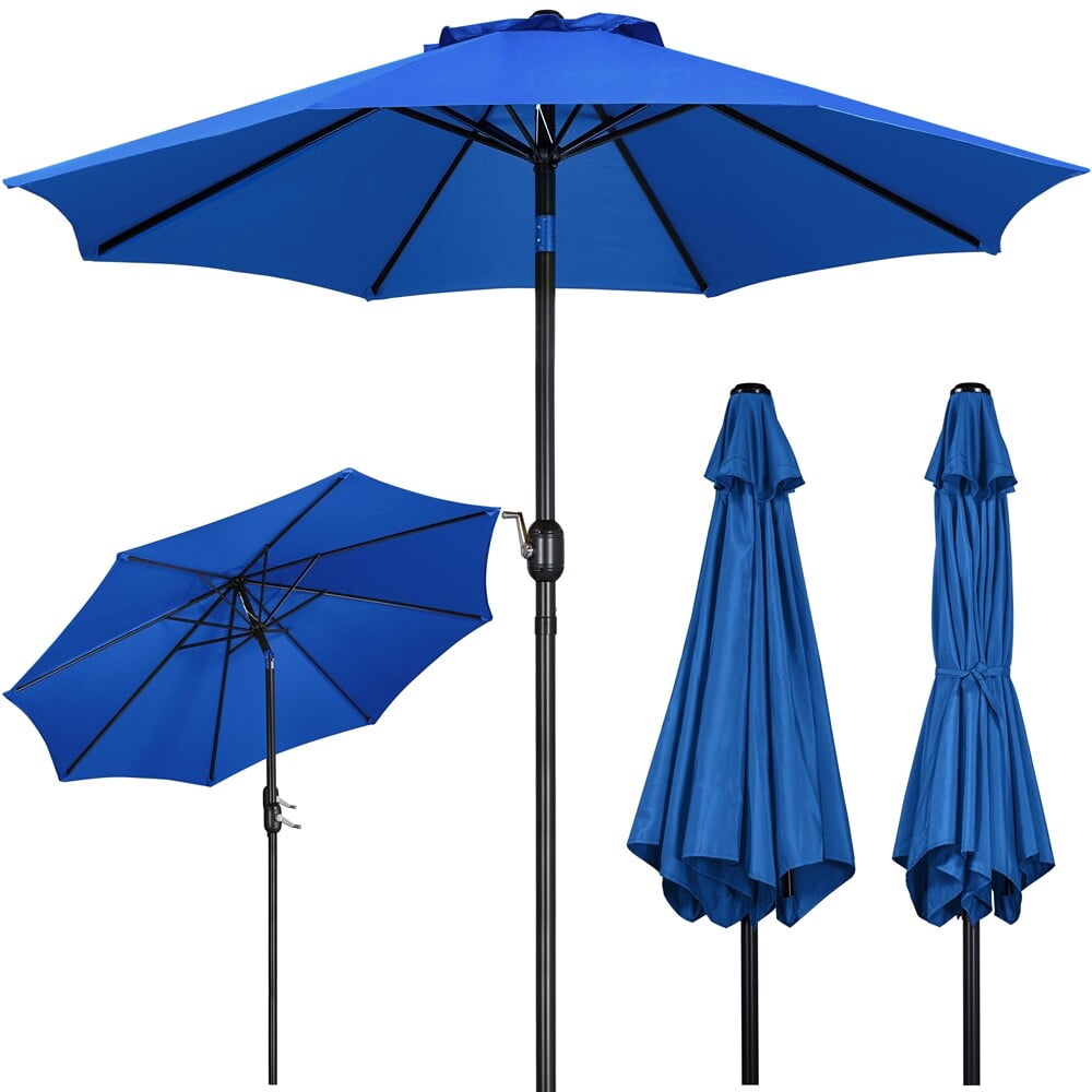 SevenThree Umbrella Market Table Umbrella Outdoor w/Push Button Tilt ...