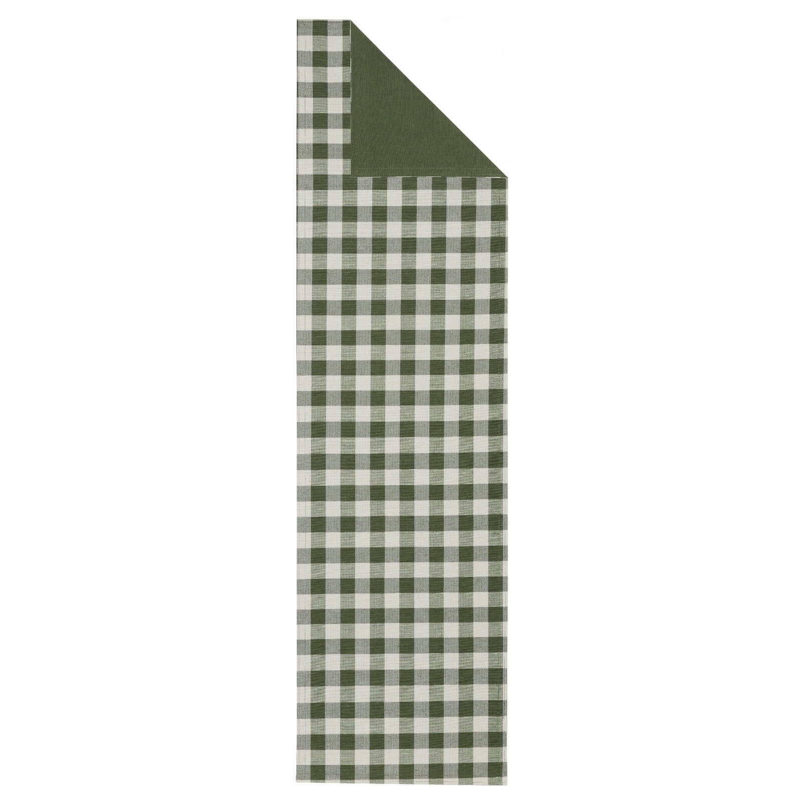SevenThree Country Farmhouse Reversible Plaid/Solid Table Runners ...