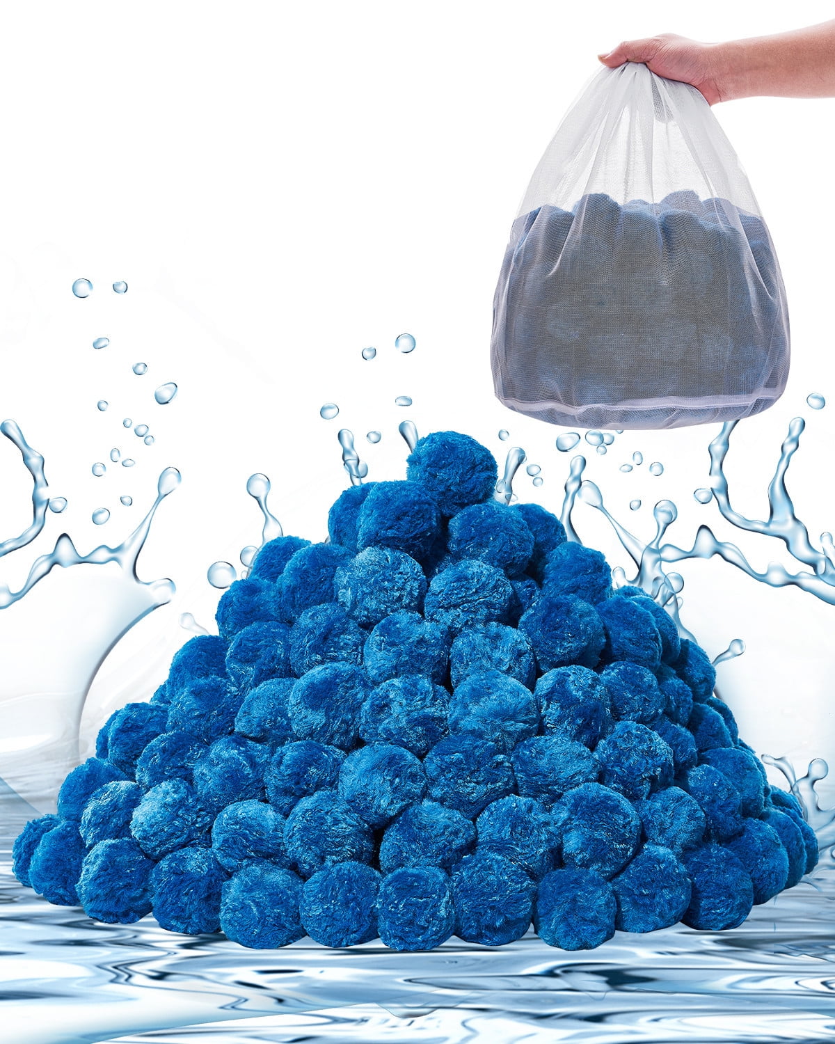 SevenThree Pool Filter Balls for Sand Filter, Reusable Pool Sand Filter ...