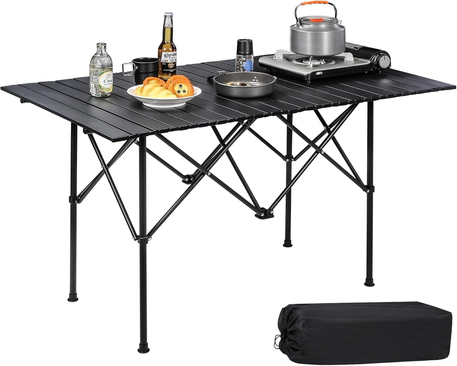 SevenThree Roll Up Camping Tables That Fold Up, Lightweight Portable ...