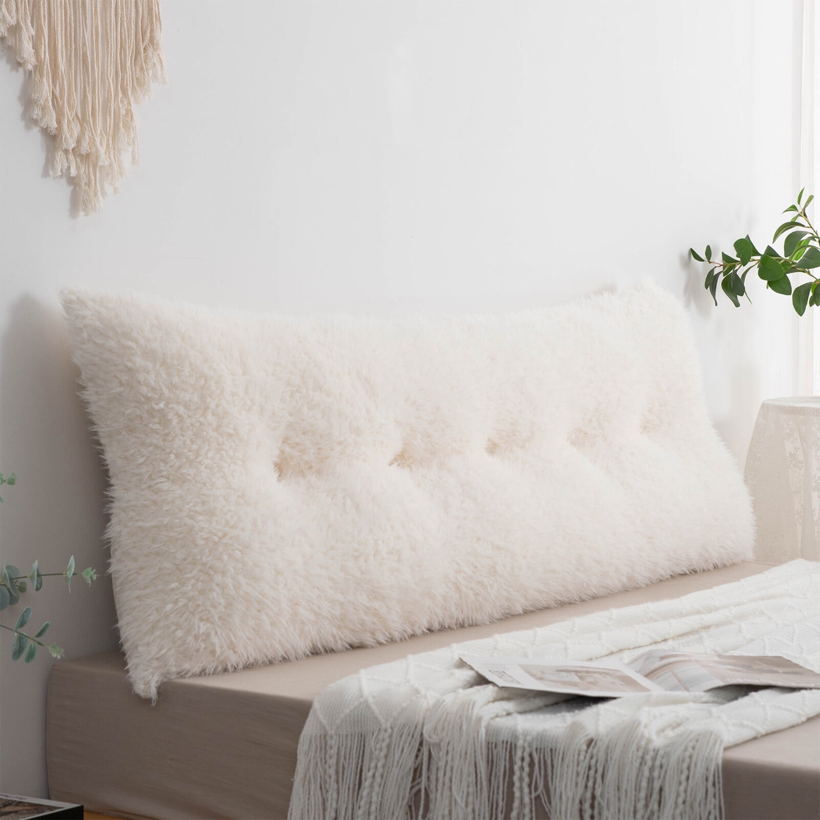 SevenThree Soft Headboard Pillow - Plush Daybed Bolster Cushion for ...