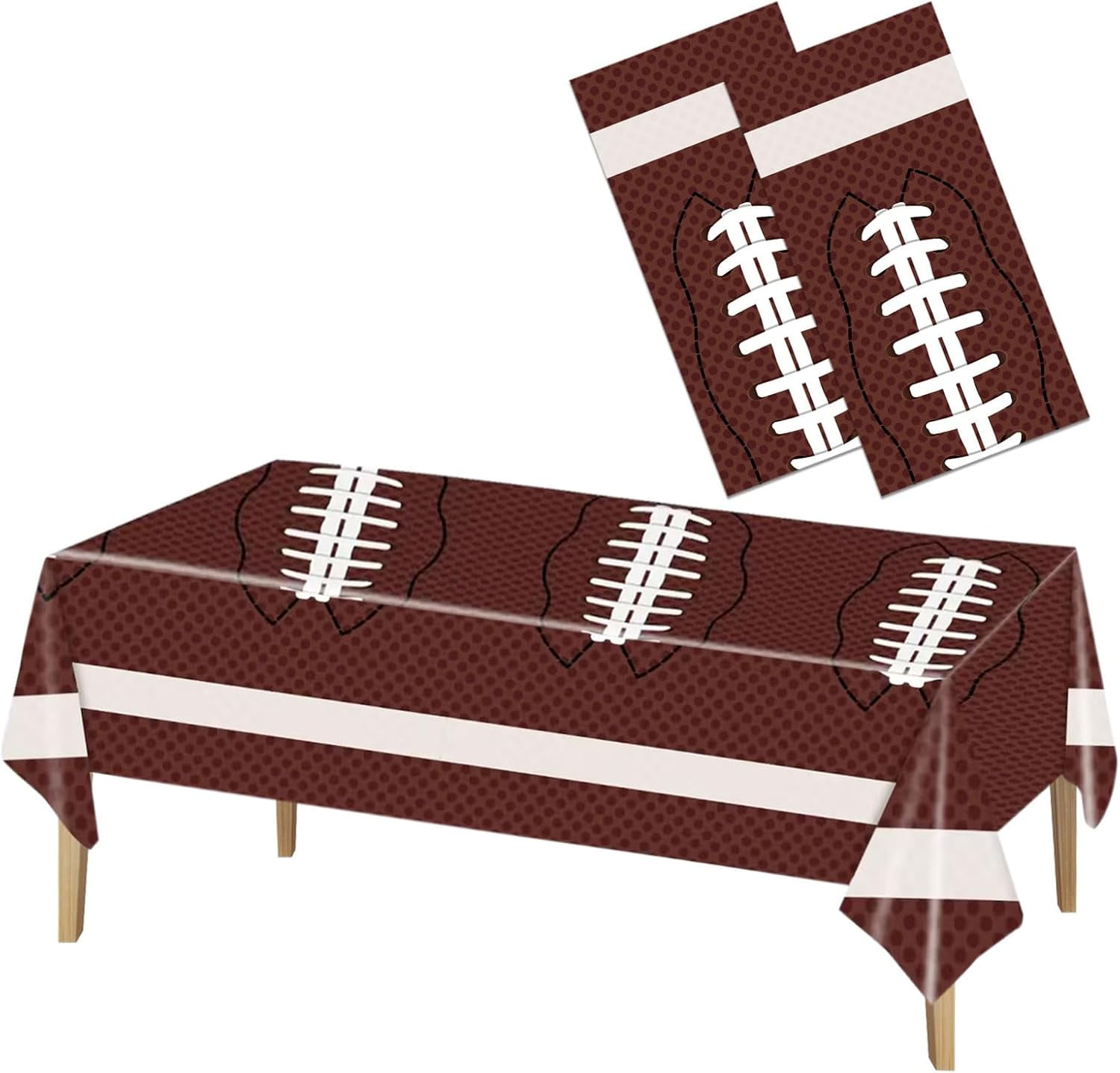 Sevenstars 3 Pack Football Tablecloth Disposable Super Bowl Table Cloth ...