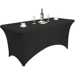 8' ft. Fitted Polyester Table Cover Wedding Banquet Event Tablecloth 21 ...