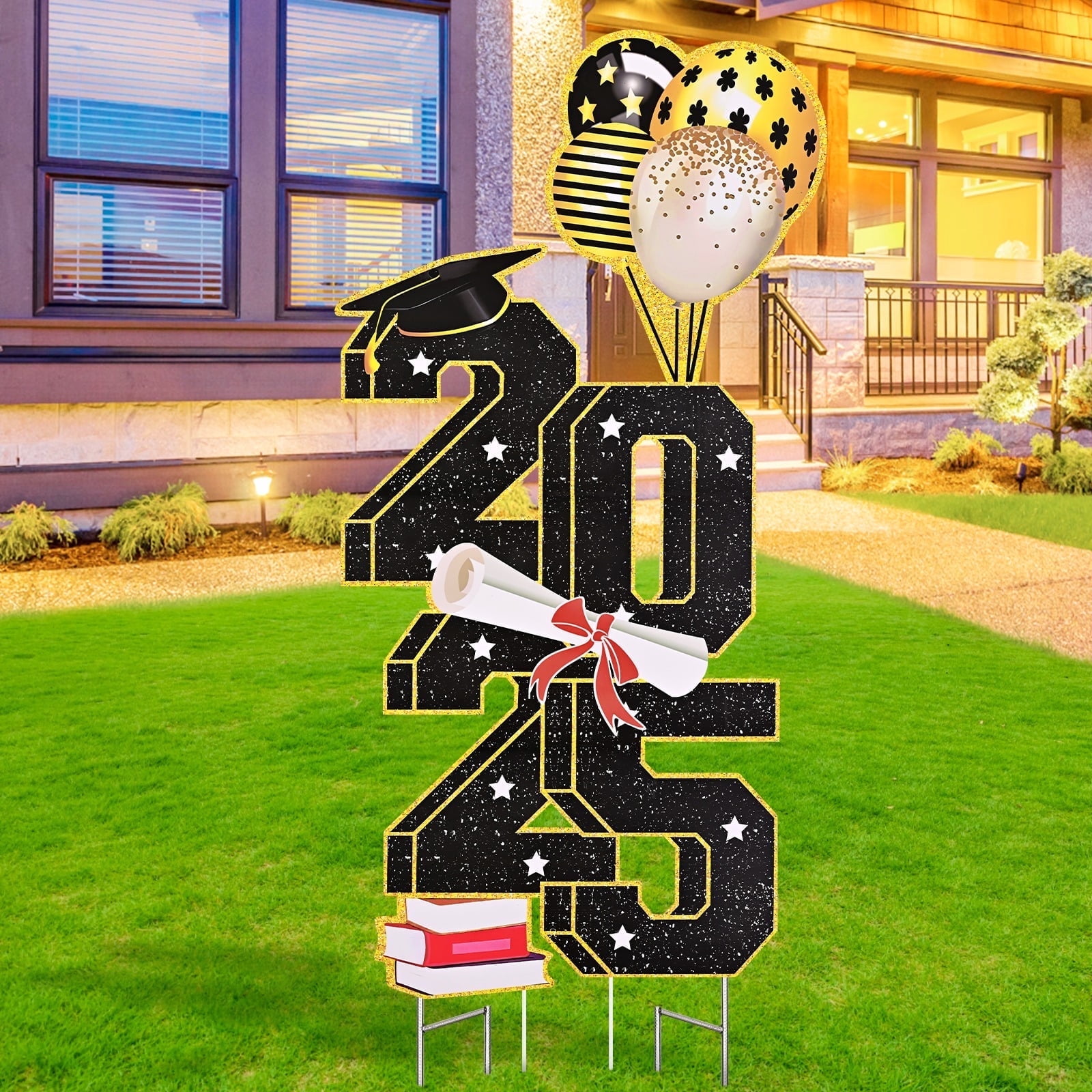 Sevenstars 36.6Inch Graduation Decoration Class of 2025 Grad Yard Signs ...