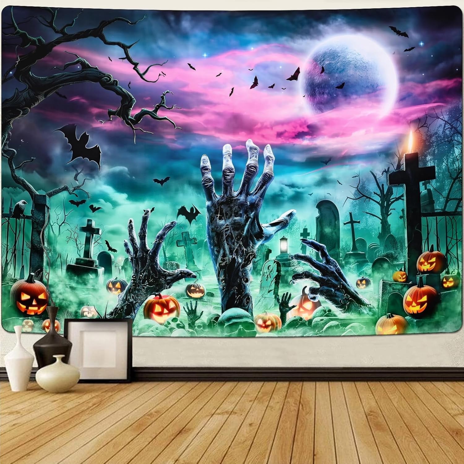 Sevenstars Halloween Tapestry Ghost Tapestry Wall Hanging for Room ...