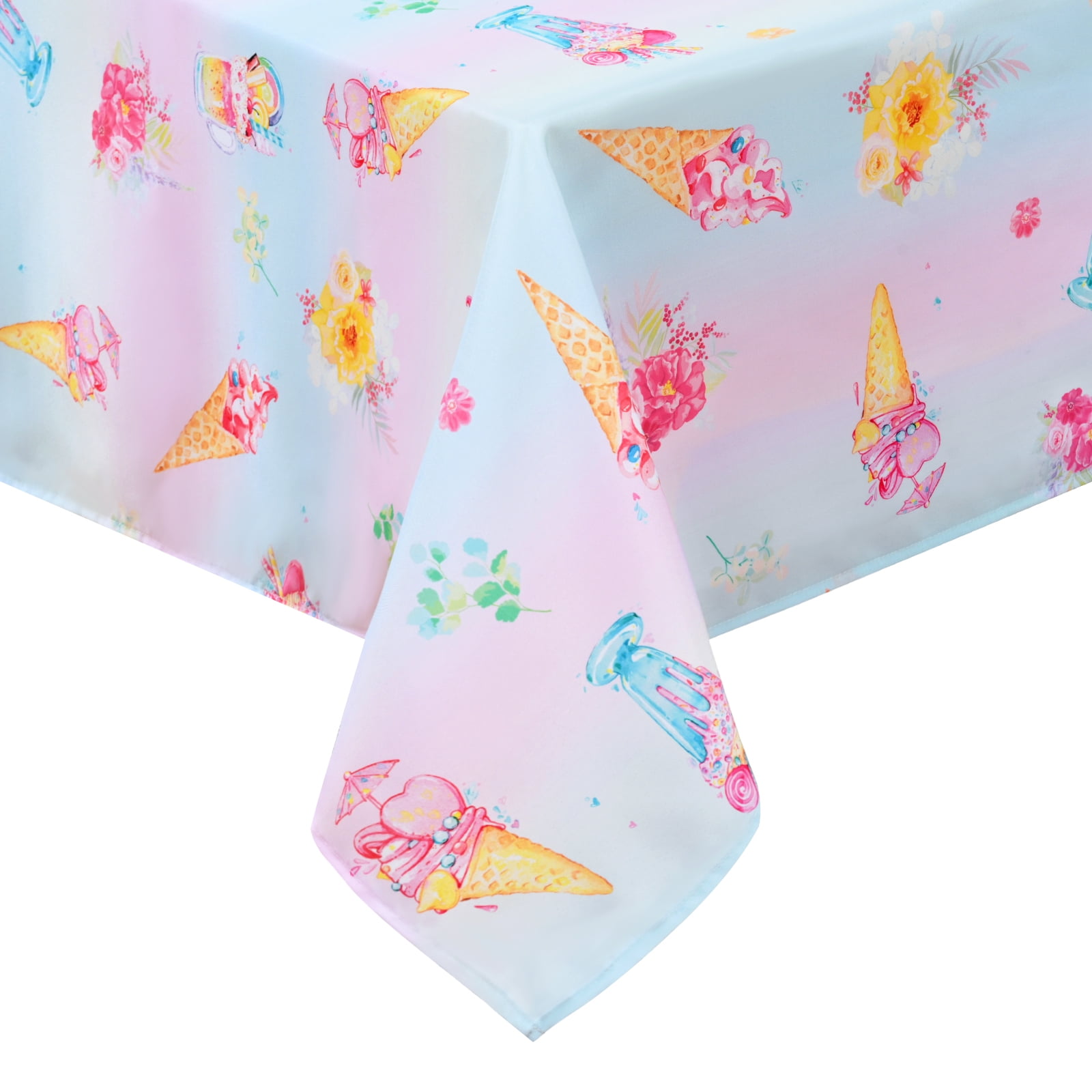 Sevenstars Kids Tablecloth Ice Cream Table Cloth Colorful Waterproof ...
