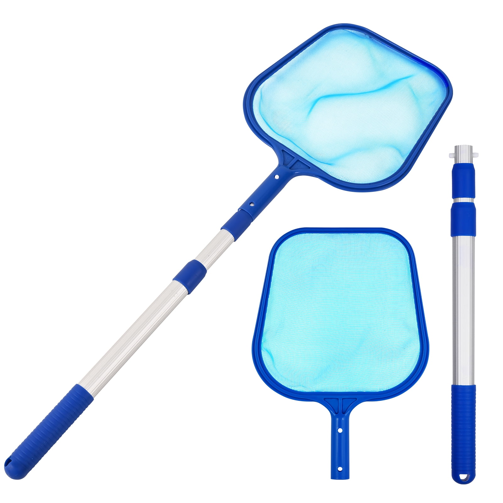 Sevenstars Swimming Pool Cleaning Net, Skimmer with Leaf Rake, Durable ...