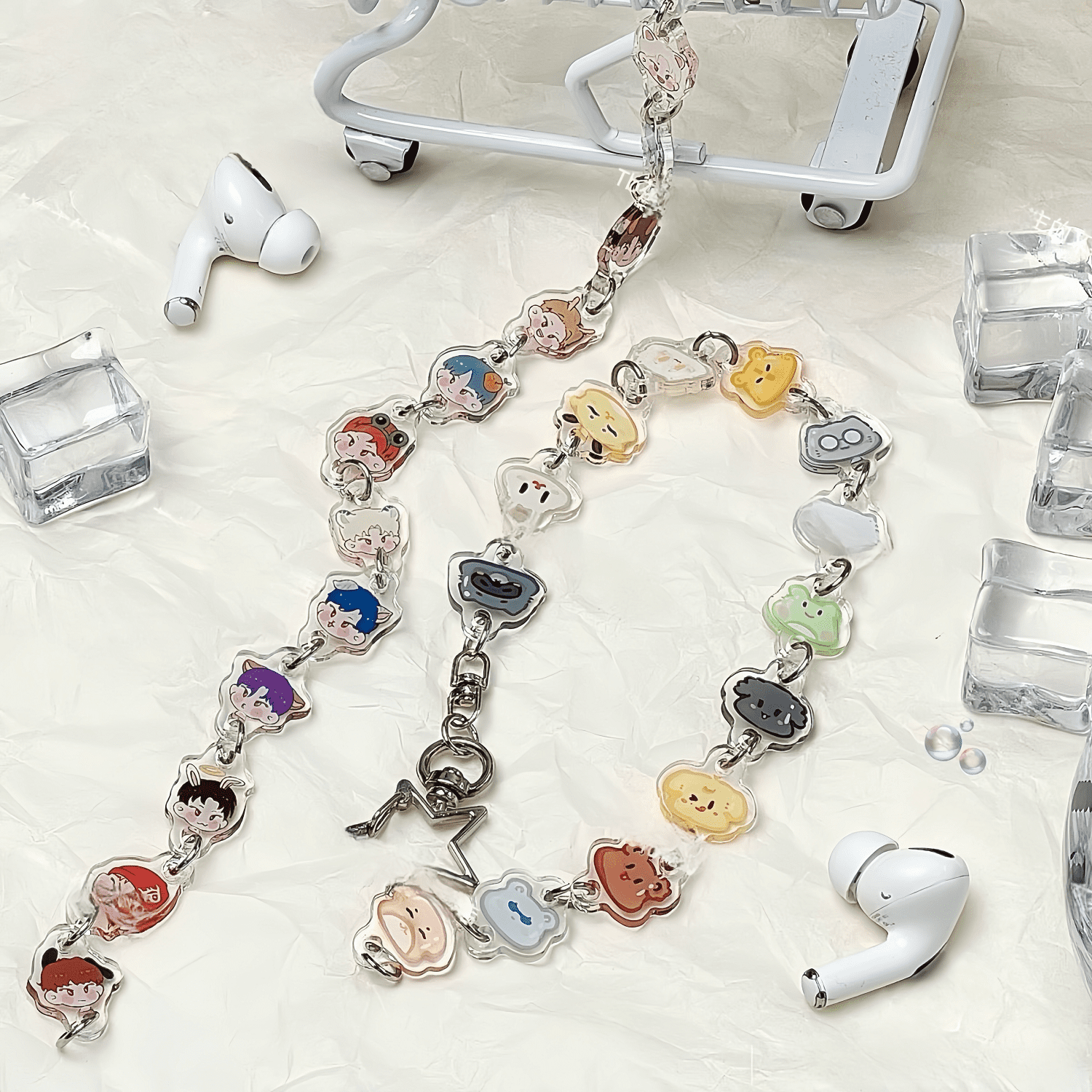 Seventeen Lightstick Mini Album Kits Pendant Lovely Cartoon Acrylic ...