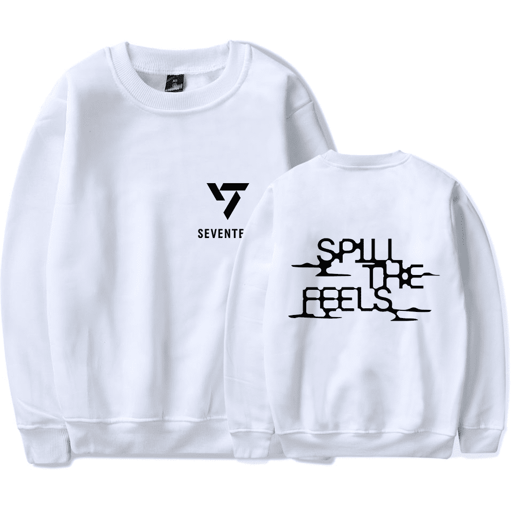 Seventeen Merch Spill The Feels Crewneck Men Women Kpop Long Sleeve ...