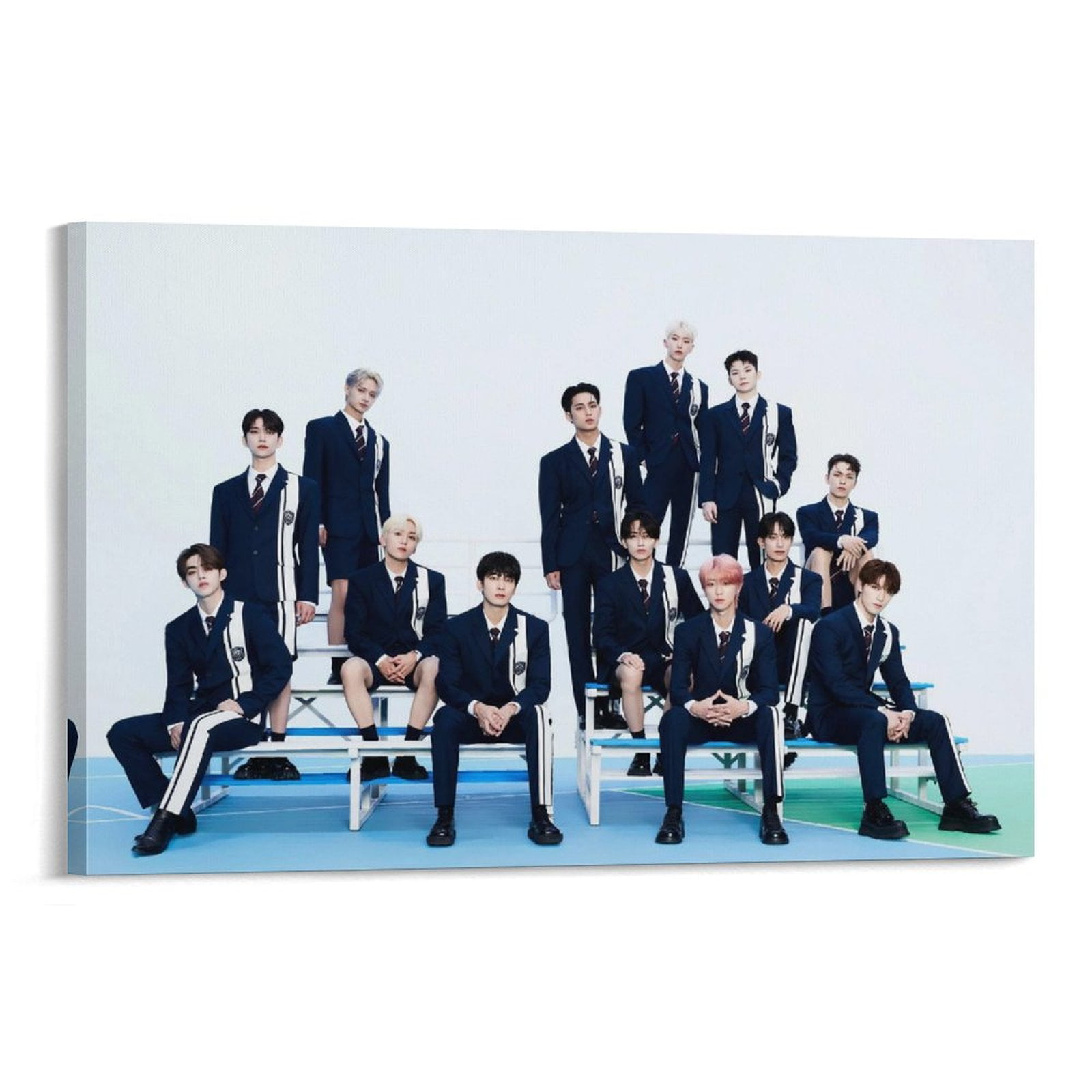 Seventeen Poster K-pop Boy Band Wall Art Picture Painting Poster Canvas ...
