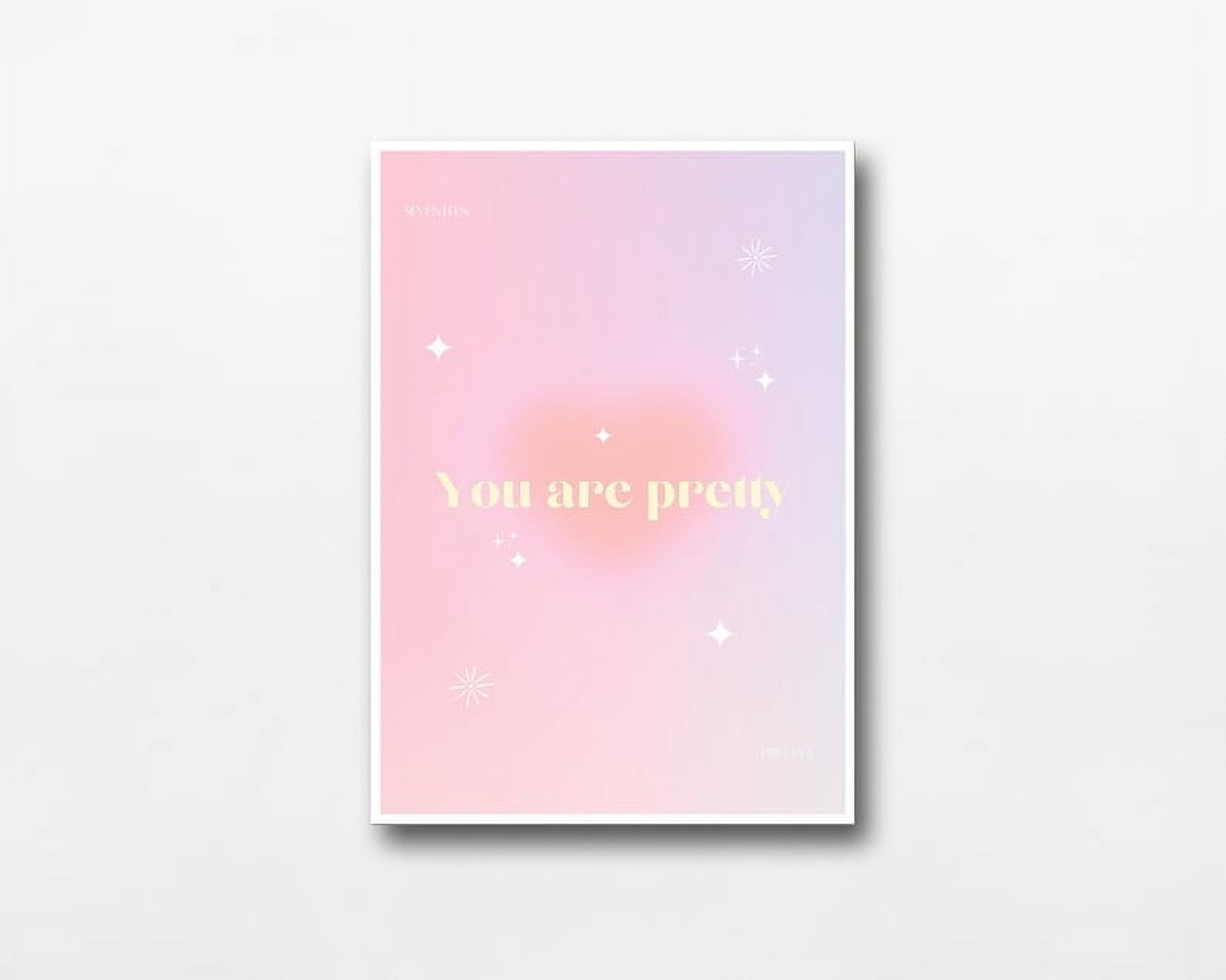 Seventeen Pretty U Wall Print, Aesthetic Kpop Decor, Song Lyric Wall ...