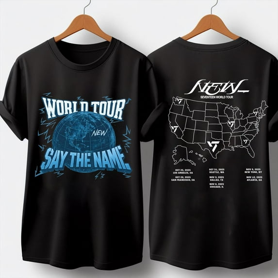 Seventeen World Tour New_ In Us Sshirt, Seventeen New World Tour 2025 ...