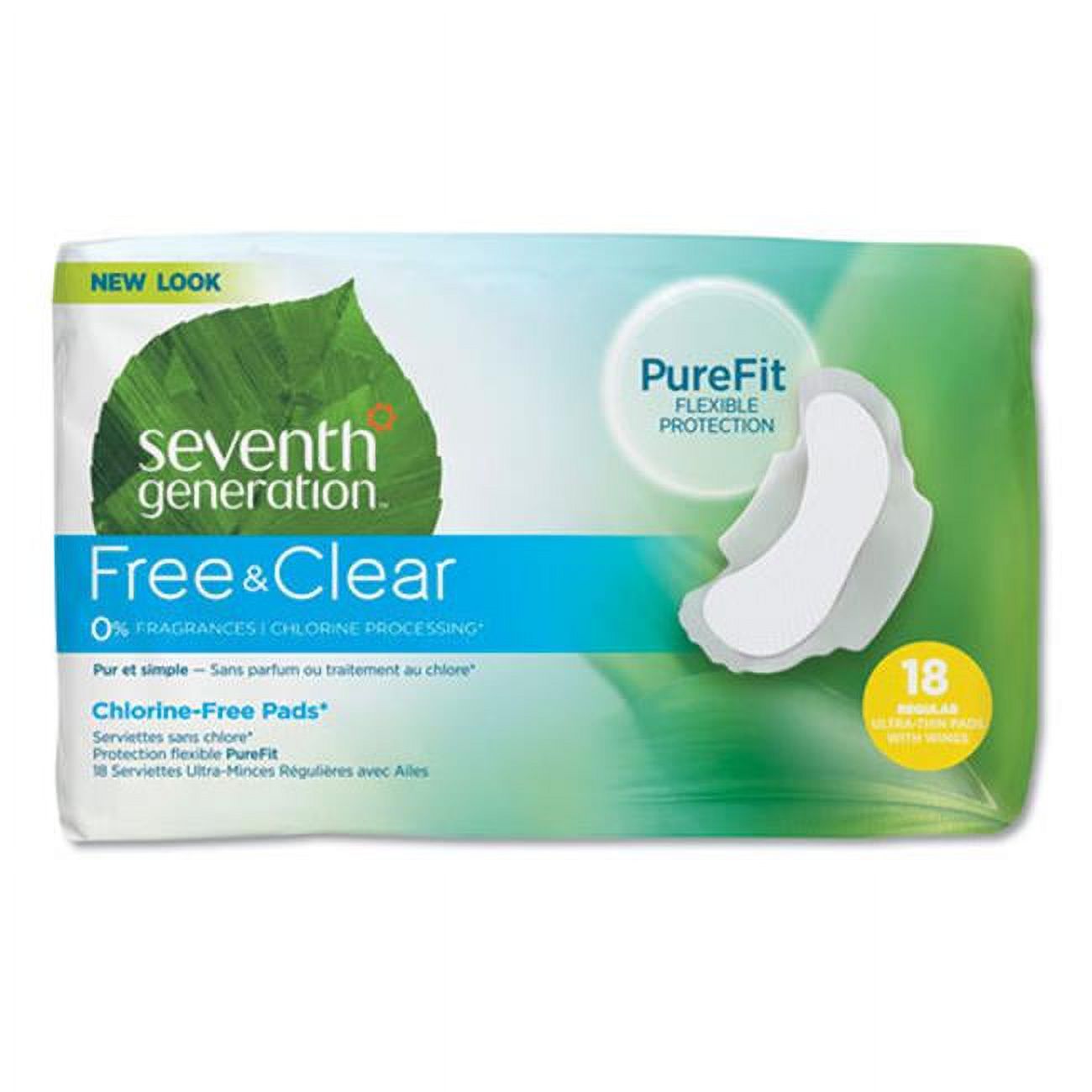 Seventh Generation Pad,Reg,Ultrathin,6pk/18 450022 - Walmart.com