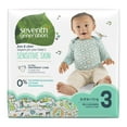 Seventh Generation Baby Diapers, Free & Clear, Size 3, 16-28 lbs, 31 ...