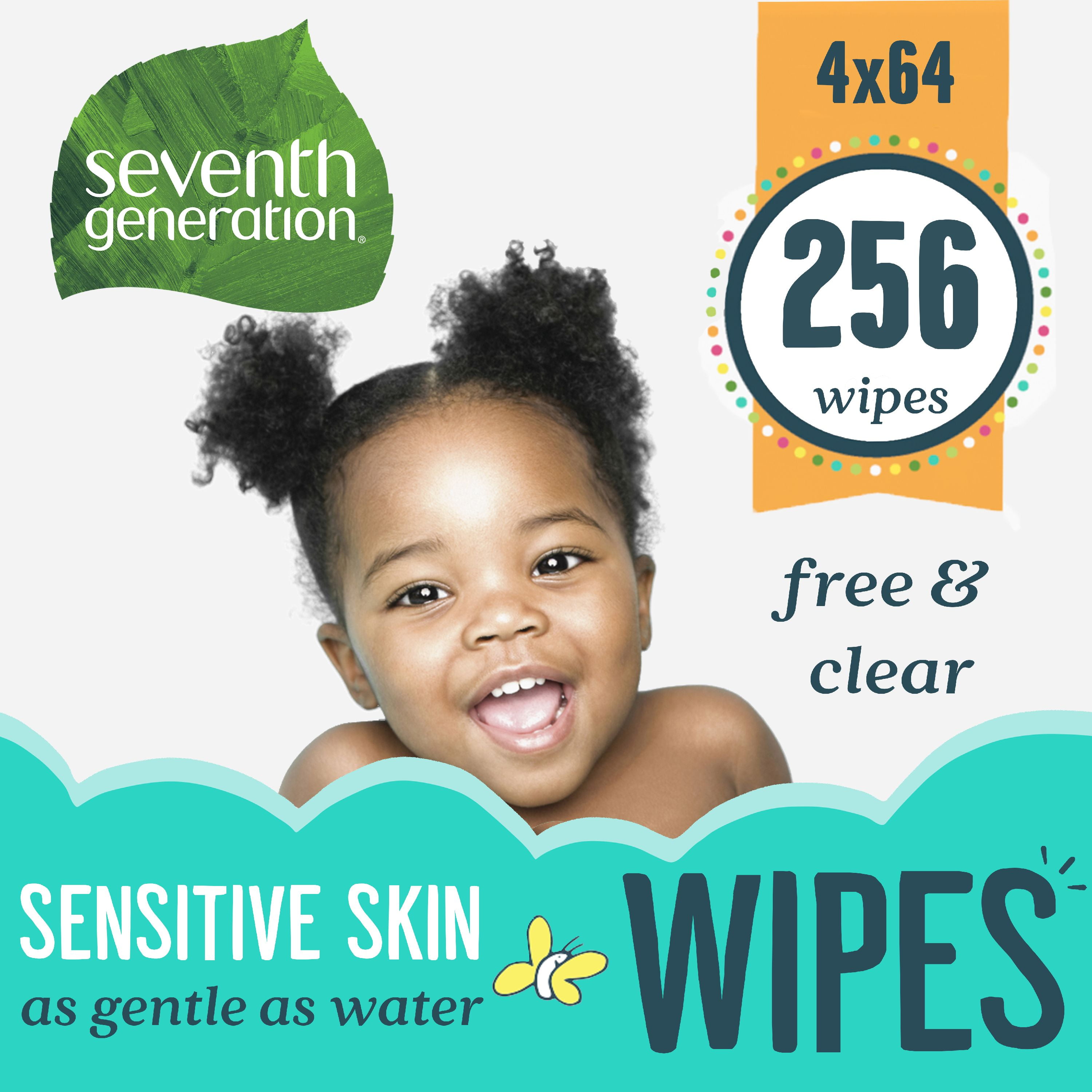 Seventh Generation Sensitive Protection Baby Wipes, Unscented, Aloe ...