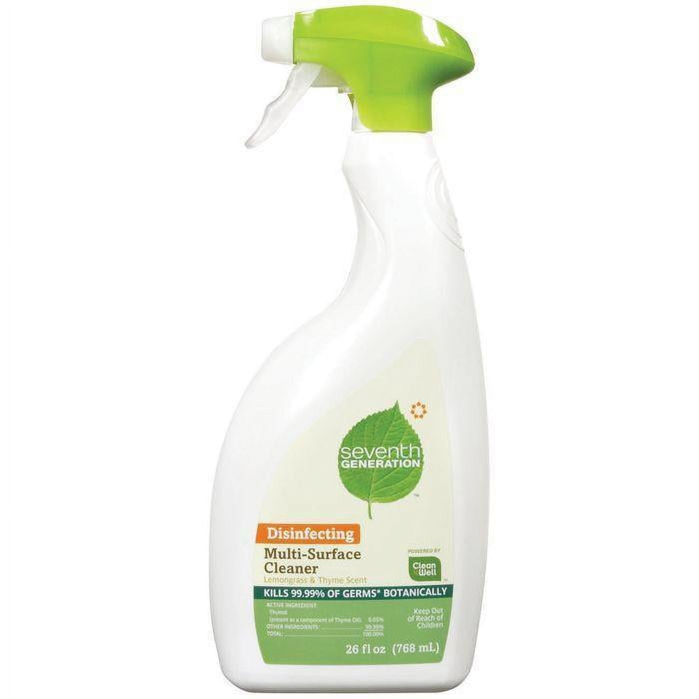 Seventh Generation Disinfecting Lemongrass & Thyme Scent Multi-Surface ...